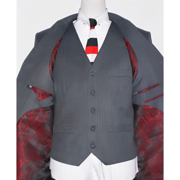 Essential Grey Herringbone Mod Suit – Classic 60s Mod Style Suit for ...