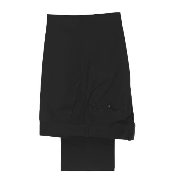 Black Sta Press Mod Trousers – 60s Tailored Slim Fit - Bespoke Mod Tailor